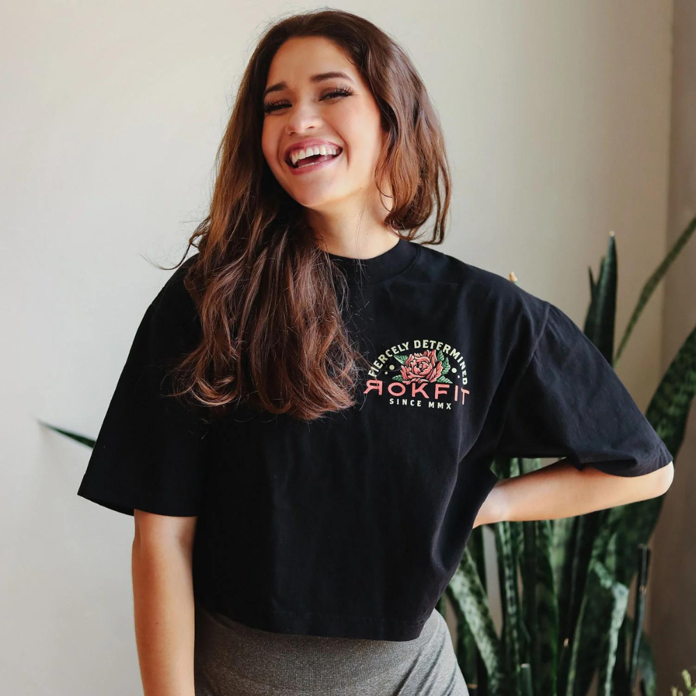 Fiercely Determined Oversized Crop Top – One Size – The REP STORES